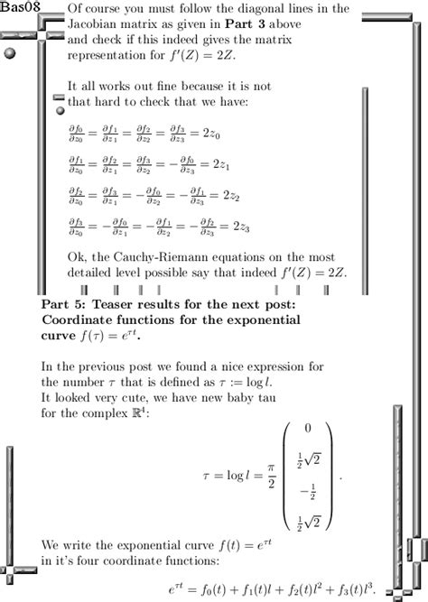 The Basics Of 4d Complex Numbers 3dcomplexnumbers