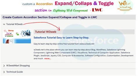 Create Custom Lightning Expandable Collapsible In Lightning Web