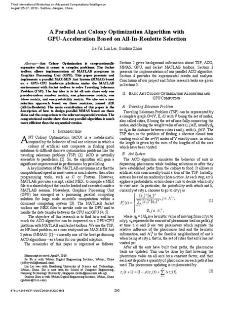 A Parallel Ant Colony Optimization Algorithm With Gpu Acceleration