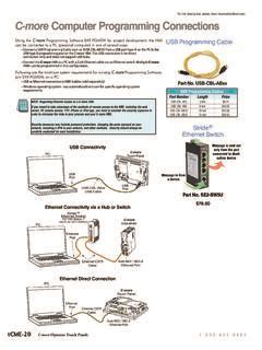 Using The C More USB Programming Cable Using The C More Usb Programming Cable Pdf PDF PRO