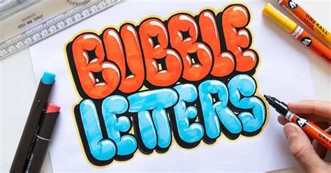 How To Draw Bubble Letters Easy Tutorial Free Worksheets 2025