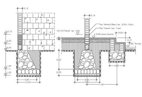 Free Download Brick Wall Construction Cad File