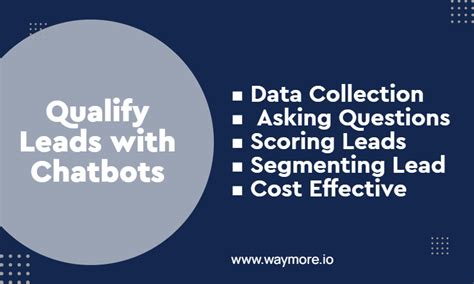 Chatbot AI Lead Generation Convert Visitor To Leads WayMore