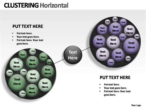 Clustering Horizontal Powerpoint Presentation Slides Graphics