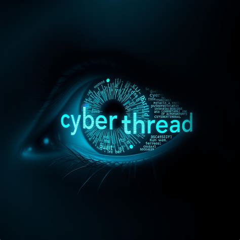 Futuristic Cyber Thread Eye Pupil