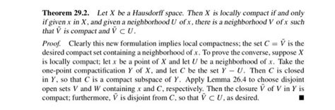 Solved Theorem 29 2 Let X Be A Hausdorff Space Then X Is