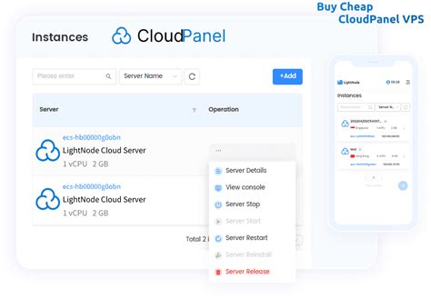 Buy Cheap CloudPanel VPS Pre CloudPanel Installation