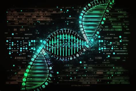 Dna Sequencing Background Generative Ai Stock Image Image Of Genome
