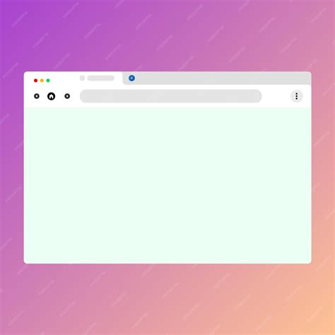 Premium Vector Internet Browser Window Mockup Internet Page Blank Template