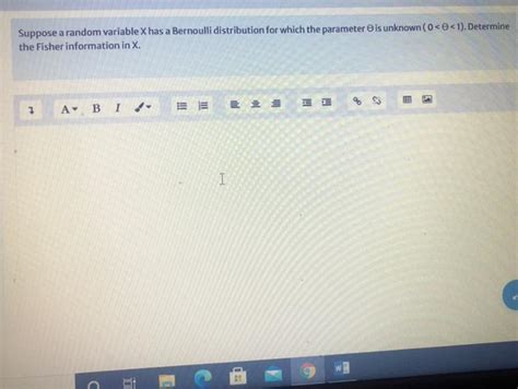 Solved Suppose A Random Variable X Has A Bernoulli