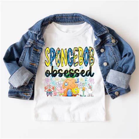 Spongebob Obsessed Dtf Mericc All Things Pressed Llc