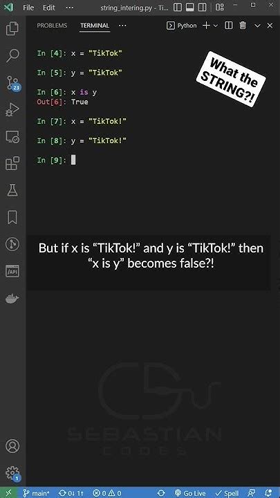 Comparing Strings In Python Is Not Always Intuitive Python Programming Learnpython Tricks