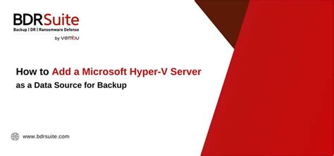 Vembu Technologies On Linkedin Bdrsuite Hyperv Dataprotection Backupsolution Techtutorials
