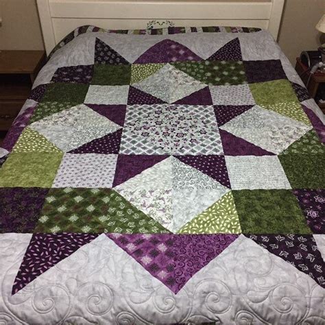 Queen Quilt Moda Love Quilt Patchwork Quilt Queen Full Etsy Canada