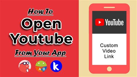 How To Open Youtube App With A Specific Link Kodularthunkable
