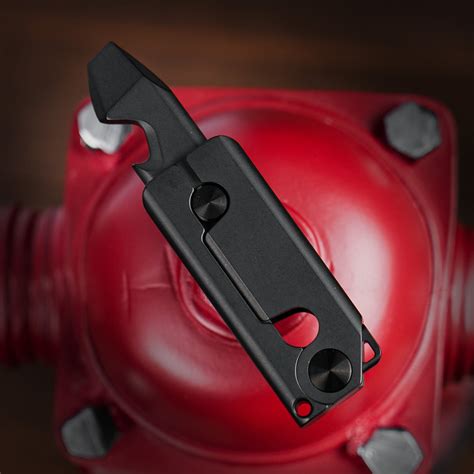 Mecarmy Rl3bk Titanium Edc Pry Bar Bottle Opener Pvd Black