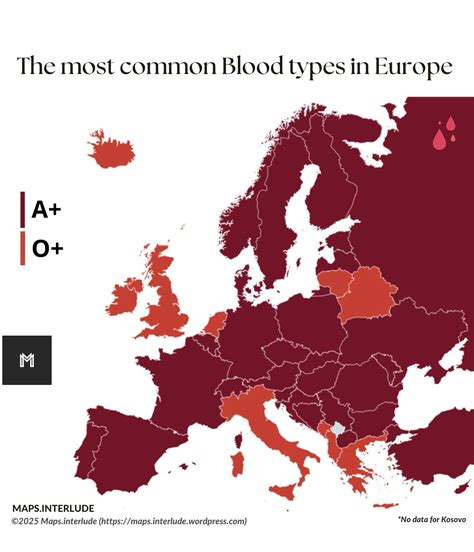 The Most Common Blood Types In Each European Country Brilliant Maps