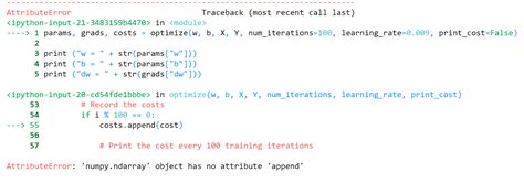 Week 2 Exercise 6 Numpy Ndarray Object Has No Attribute Append Neural Networks And Deep