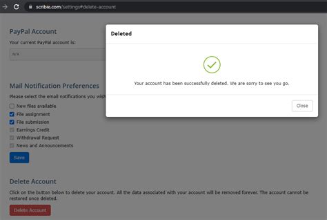 How To Delete A Scribie Applicant Account Scribie Blog