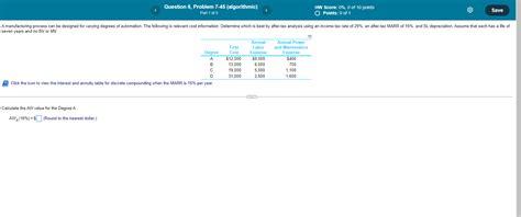 Solved Click The Icon To View The Interest And Annuity Table