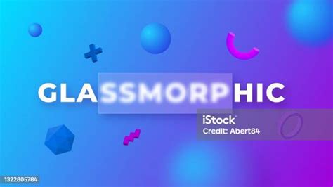 3d 기하학적 모양의 유리 형태 개념 서리가 내린 유리 효과 흐린 그라데이션 벡터 배경에 대한 그림 0명에 대한 스톡 벡터 아트 및 기타 이미지 Istock