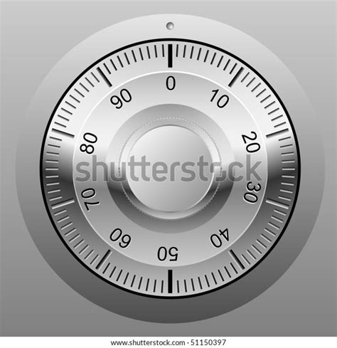 Realistic Vector Illustration Safe Combination Lock Stock Vector Royalty Free 51150397