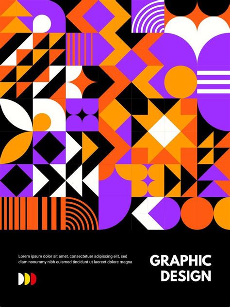 Modern Abstract Poster With Geometric Pattern 46915495 Vector Art At Vecteezy