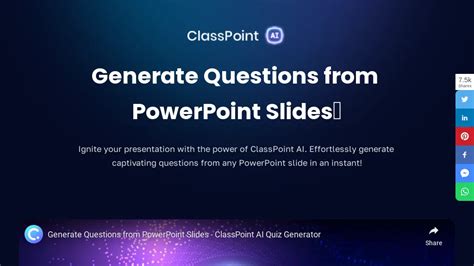 Classpoint Ai Simplifying Quiz Creation With Ai Powered Tools For Educators
