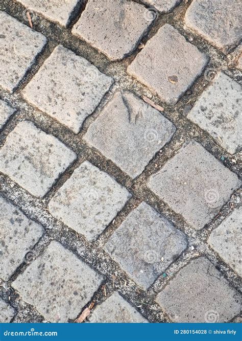 Overhead View Of Cobblestone Street Textures Of Cobblestone Patterns
