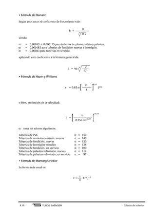 Calculo De Instalacion De Tuberias Pdf