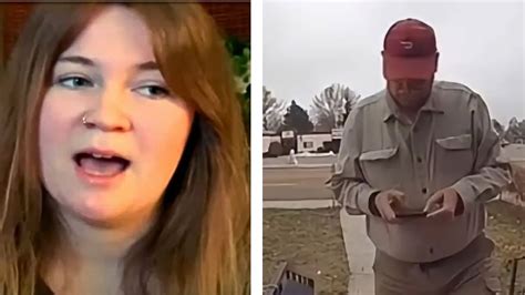 Woman Sees What Elderly Delivery Driver Does On Her Porch Immediately