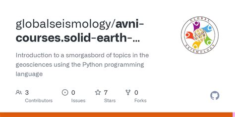Github Globalseismologyavni Coursessolid Earth Fundamentals