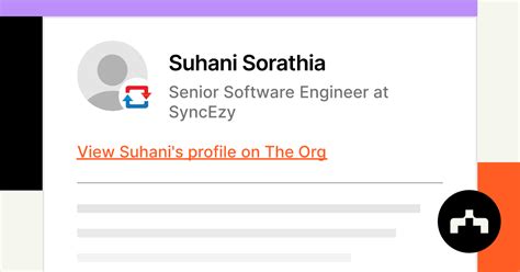 Suhani Sorathia Senior Software Engineer At Syncezy The Org