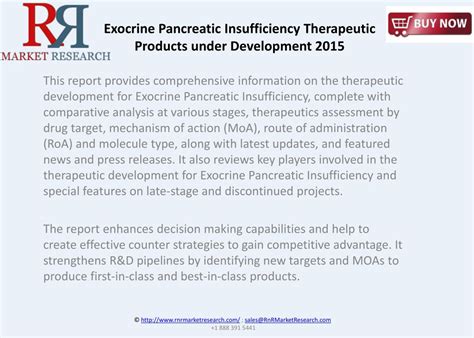 Ppt Exocrine Pancreatic Insufficiency Pipeline Overview Powerpoint