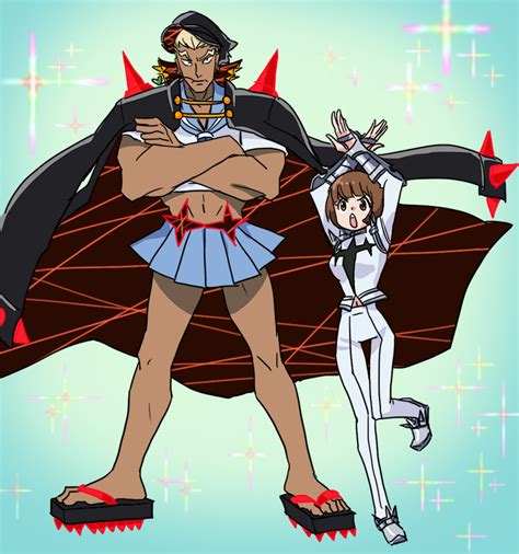 Gamagori Ira And Mankanshoku Mako Gamagori Kill La Kill Mako Kill La Kill