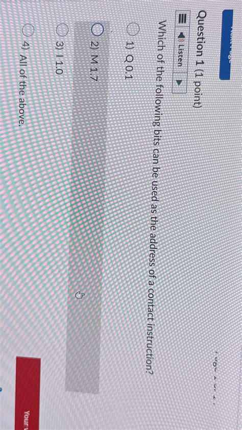 solved question 1 1 ﻿point listenwhich of the following