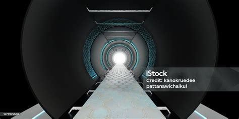 하이퍼루프 파이프 기술 플랫폼 현대 네온 불빛 쇼 룸 레이저 광 장면 공상 과학 소설 3d 그림 Fashion Show에 대한