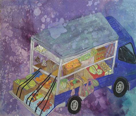 菜車 許珮欣 2016 水干顏料礦物顏料壯紙 platform A