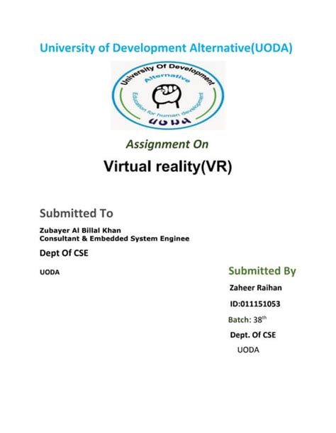 Virtual Reality A Comprehensive Analysis Pptx