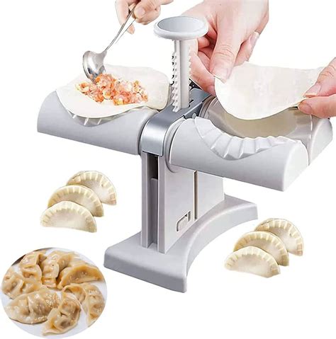 Dumpling Maker Mould Household Double Head Automatic Dumplings Maker Moulds Stainless Steel