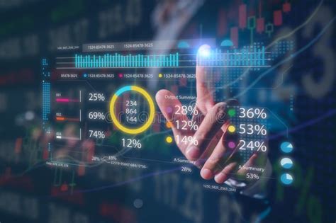 Concept Of Data Analysis Data Scientist Querying Analysing And Visualizing Complex Set On