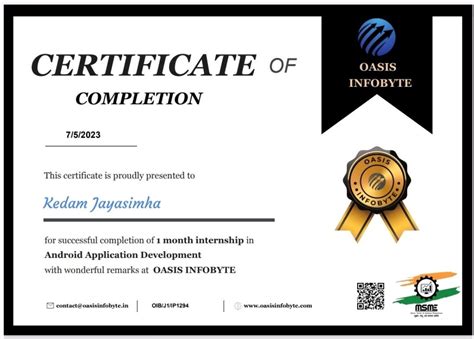 Kedam Jayasimha On Linkedin Intern Certificateofcompletion