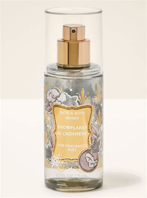 Bath And Body Works Snowflakes And Cashmere Travel Size Fine Fragrance Mist
