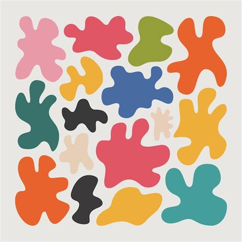 Premium Vector Colorful Abstract Amorphous Shapes