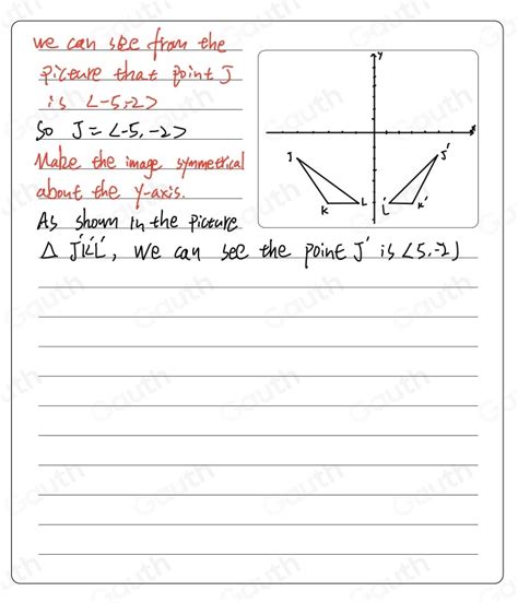 Solved Given Triangle Jkl Write The Coordinates Of Vertex J And Its
