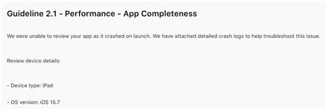 App Got Rejected By Appstore Due Blank Screen On Startup Or It Crashed