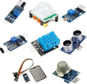 Robotbanao W AUQW KT Mini Sensor Kit With Pir Ultrasonic Sensor Ir Sensor Ldr Rain Sensor