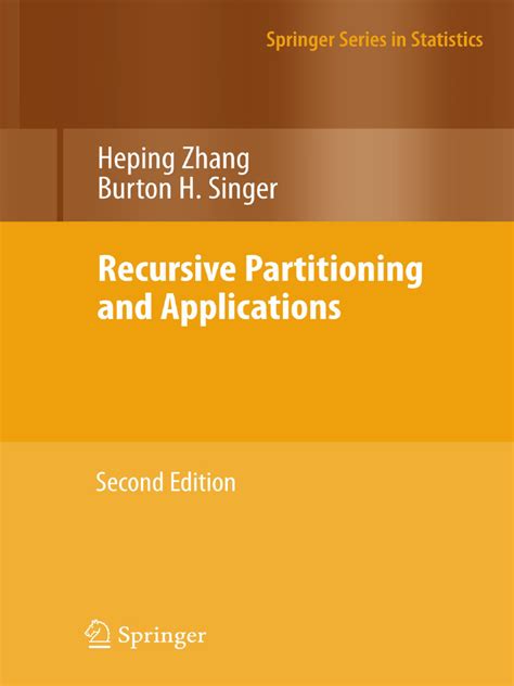 Recursive Partitioning And Applications Pdf Regression Analysis