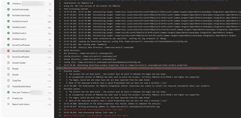 The Sonarscanner For Msbuild Integration Failed C Asp Net Core 31