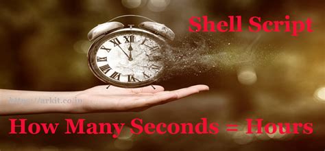 Convert Time Seconds To Hours Minutes Seconds Shell Script Video